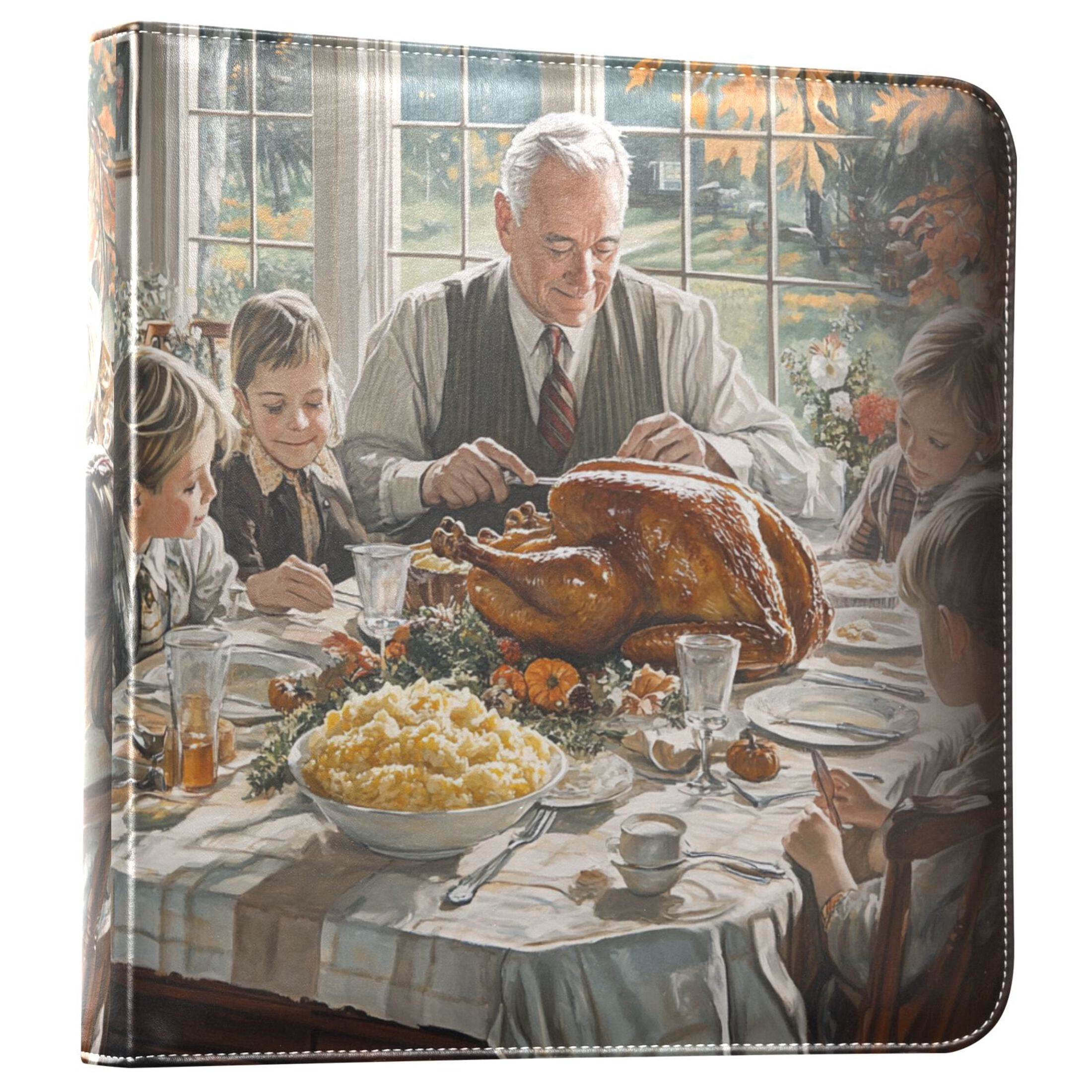 Thanksgiving Family Dinner Large Photo Album Self Adhesive 20 Blank ...
