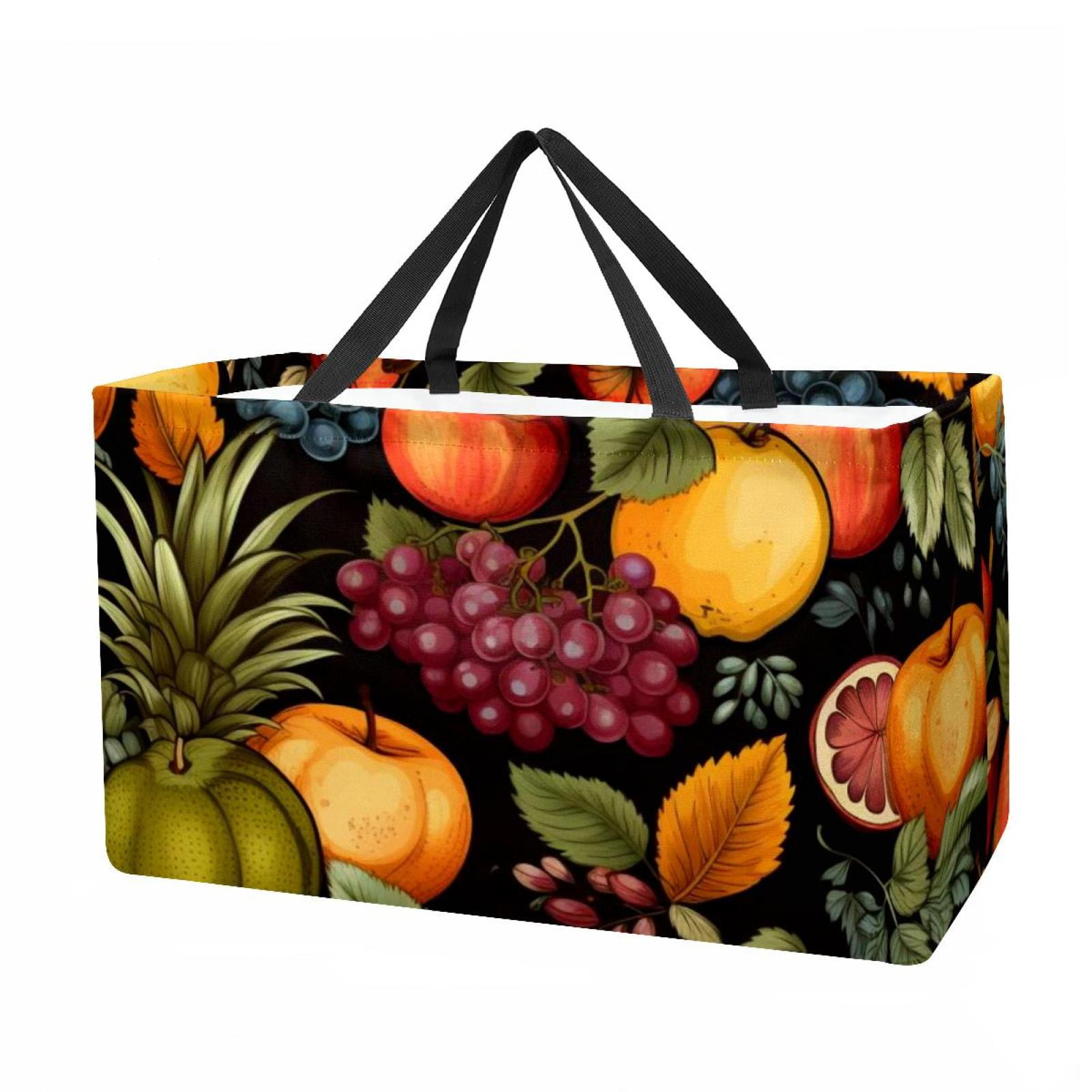 Thanksgiving Fruits Large Capacity Reinforced Oxford Cloth Storage Bin ...