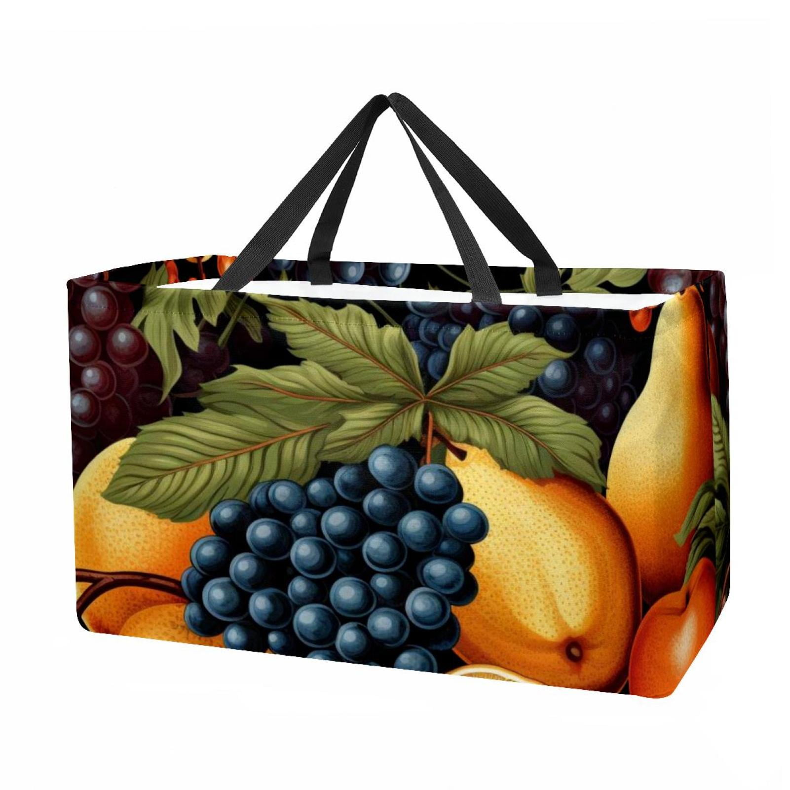Thanksgiving Fruits Large Foldable Oxford Cloth Storage Box Organizer ...