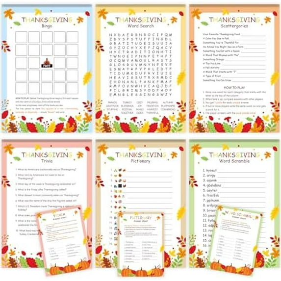 Thanksgiving Games, Thanksgiving Activities, Friendsgiving Games Fall ...