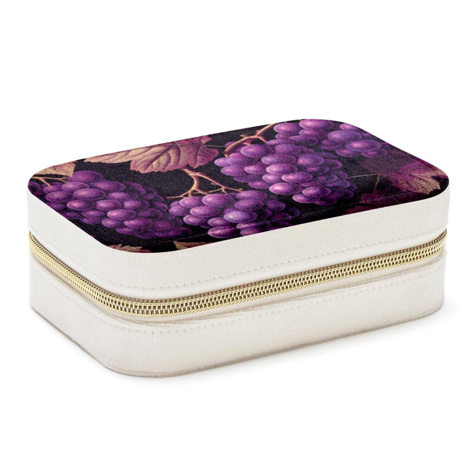 Thanksgiving Grapes Velvet Portable Jewelry Display Stand and Organizer ...