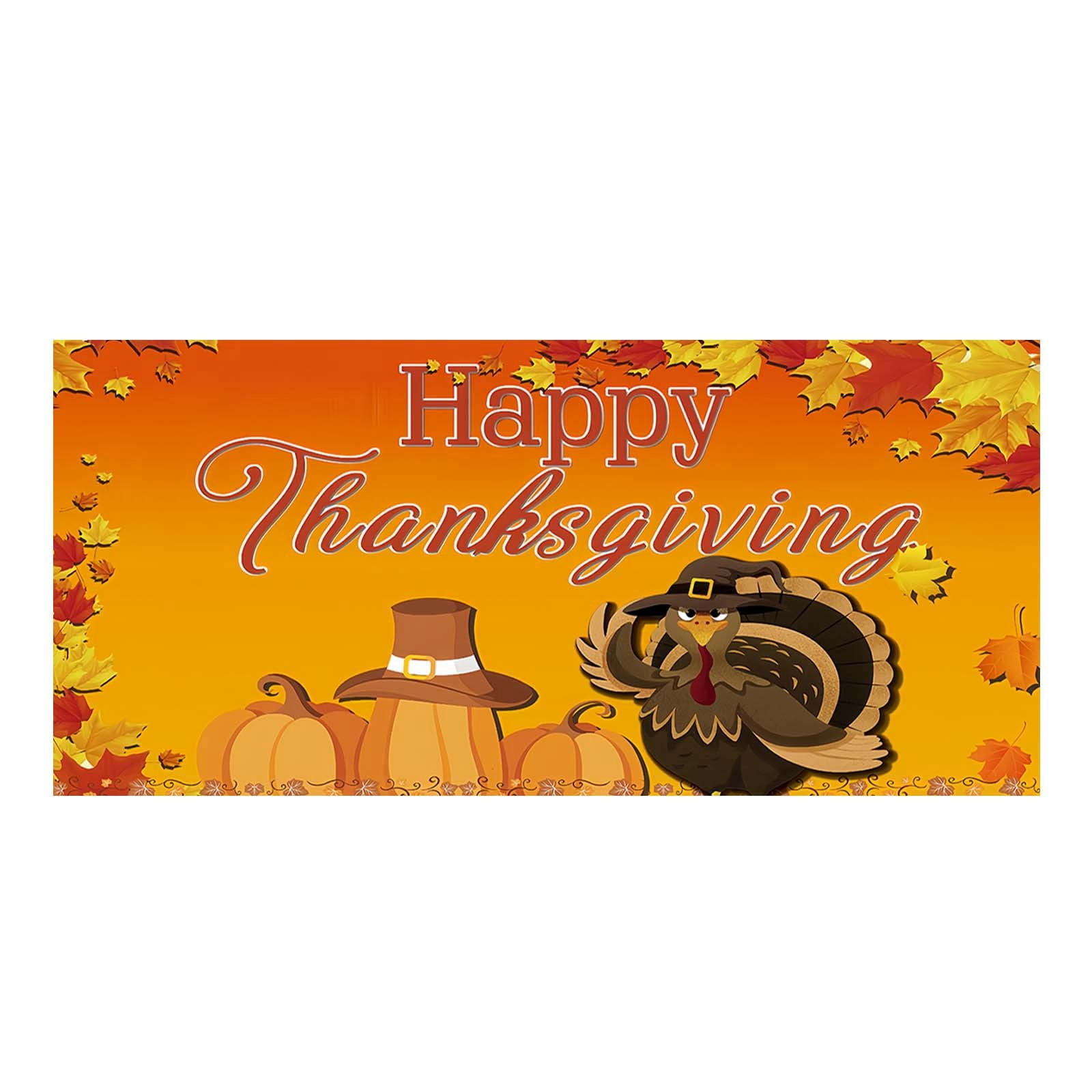 Thanksgiving Hanging Extra Large Fabric Sign Poster Background Banner ...