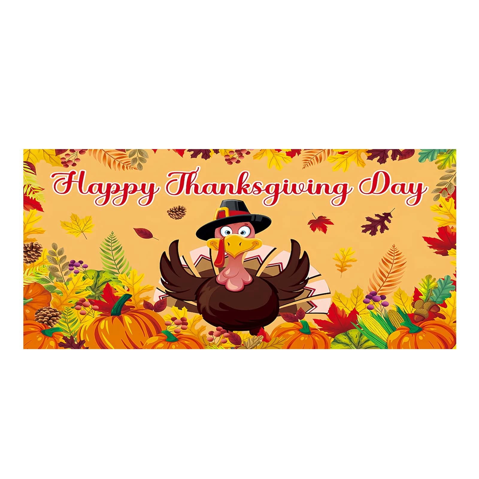 Thanksgiving Hanging Extra Large Fabric Sign Poster Background Banner ...