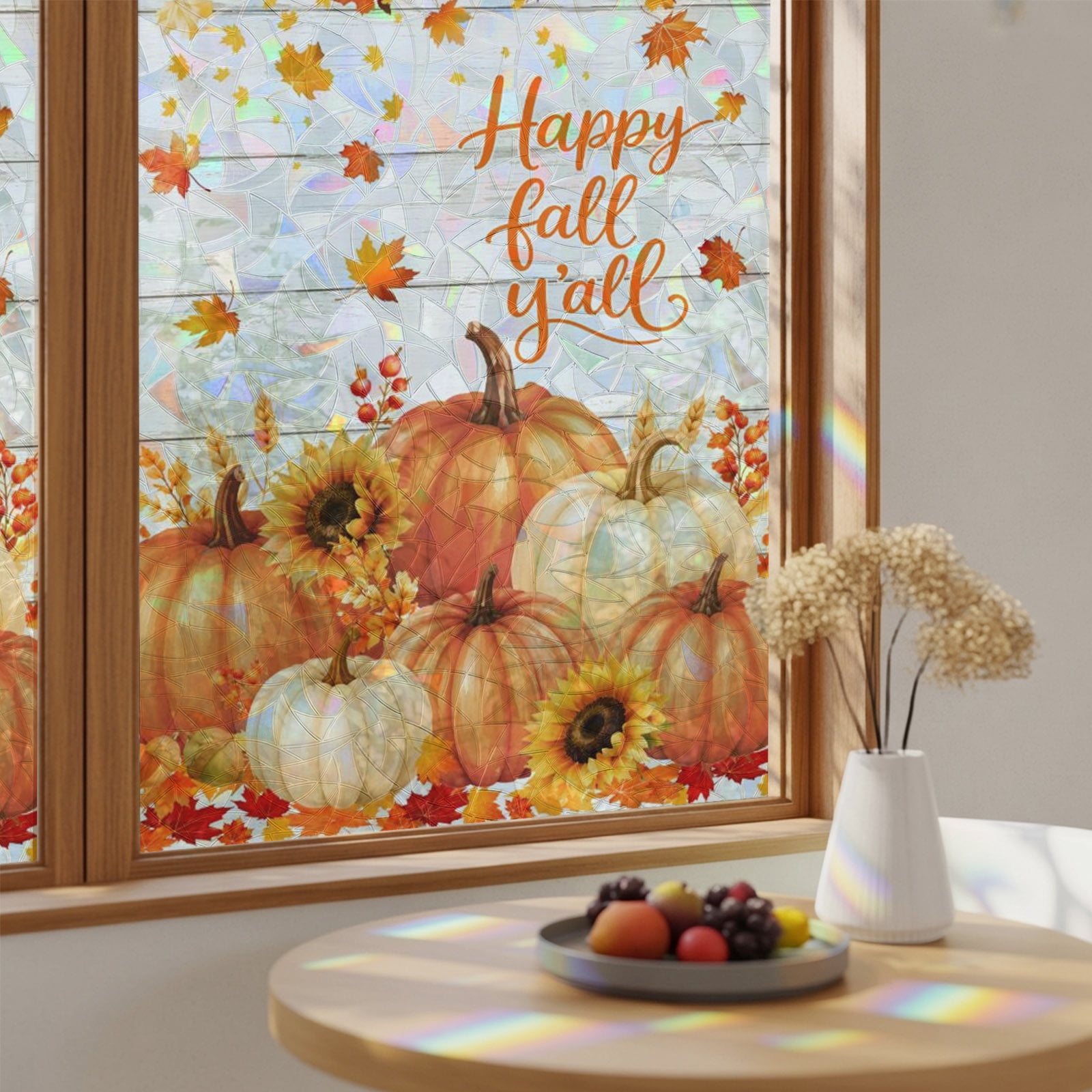 Thanksgiving Harvest Pumpkin Window Privacy Film,Heat Control Sun ...