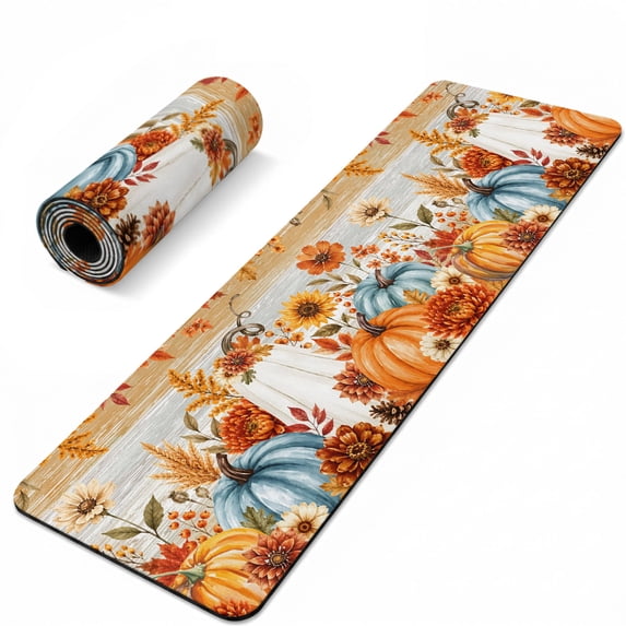 Thanksgiving Heat Insulation Mats for Countertop Fall Blue White ...