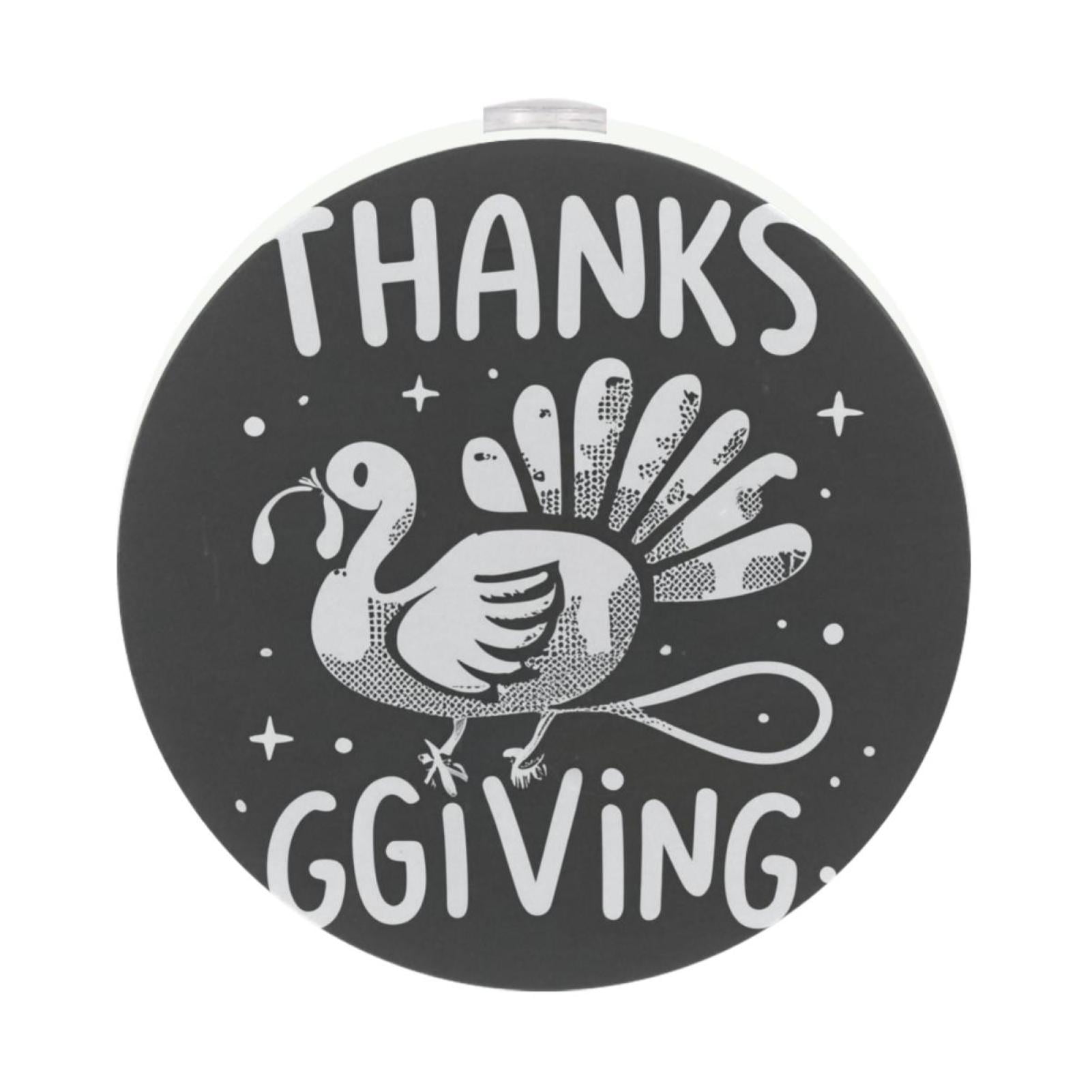 Thanksgiving LED Round Night Light - 2 Pack, Plug-in Motion Sensor Wall ...