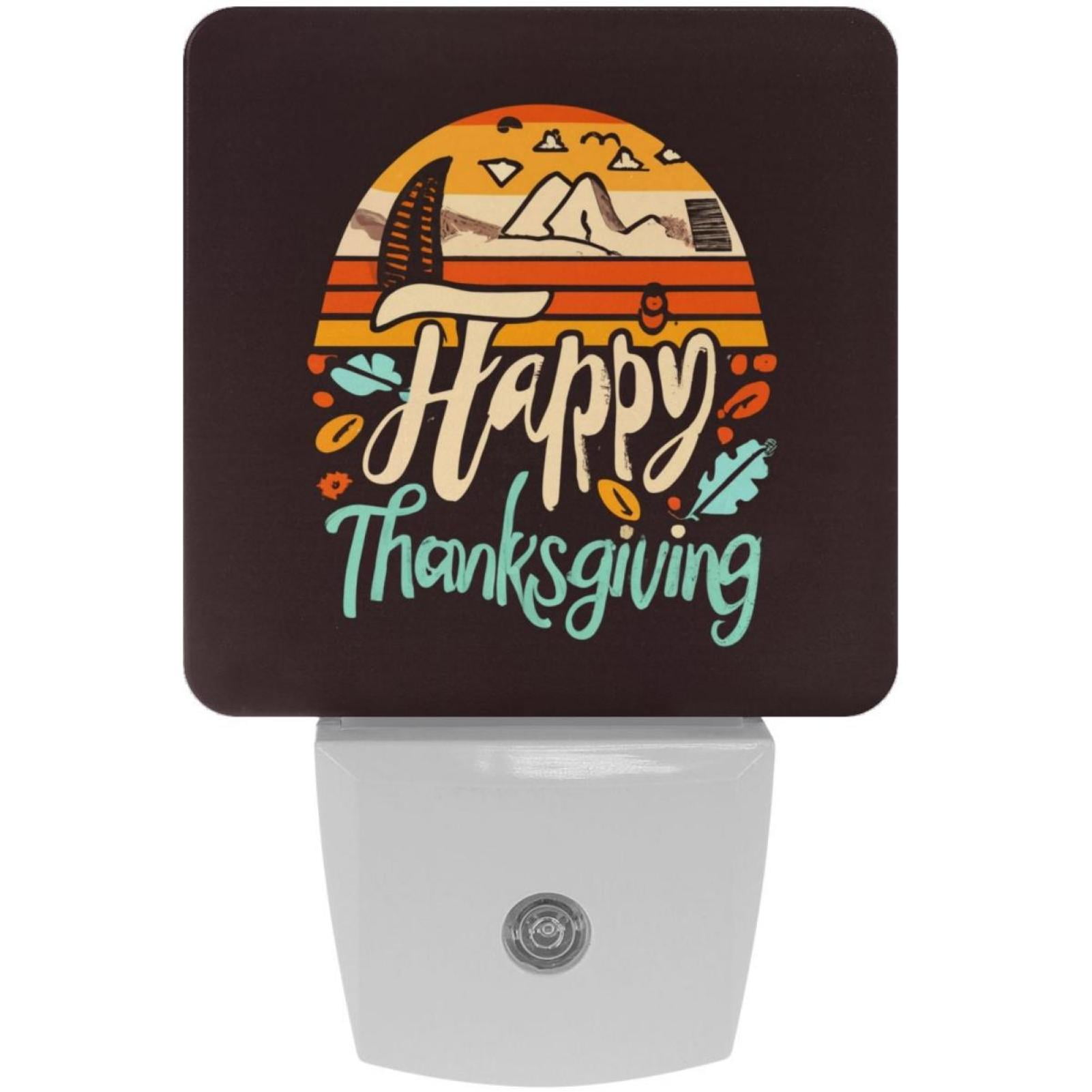 Thanksgiving LED Square Night Lights for Bedroom and Living Room ...