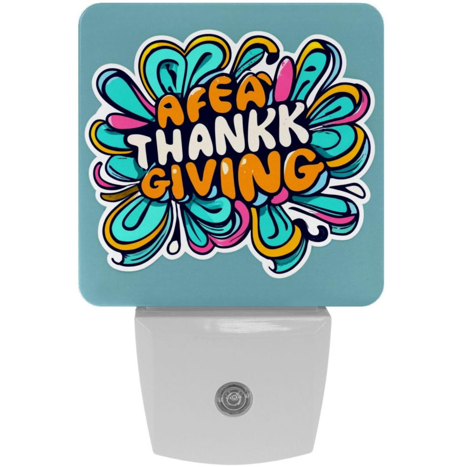 Thanksgiving LED Square Night Lights: Compact and Energy-Efficient ...