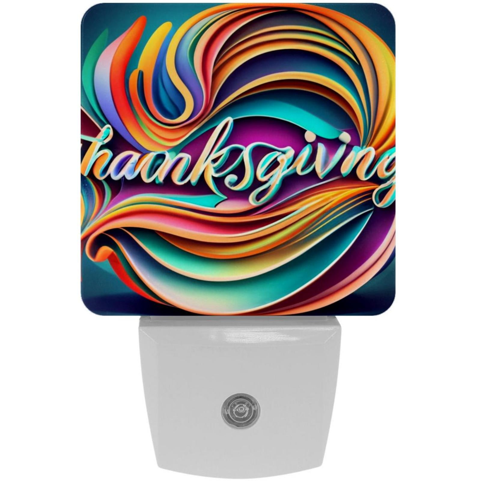 Thanksgiving LED Square Night Lights - Energy Efficient and Sleek ...