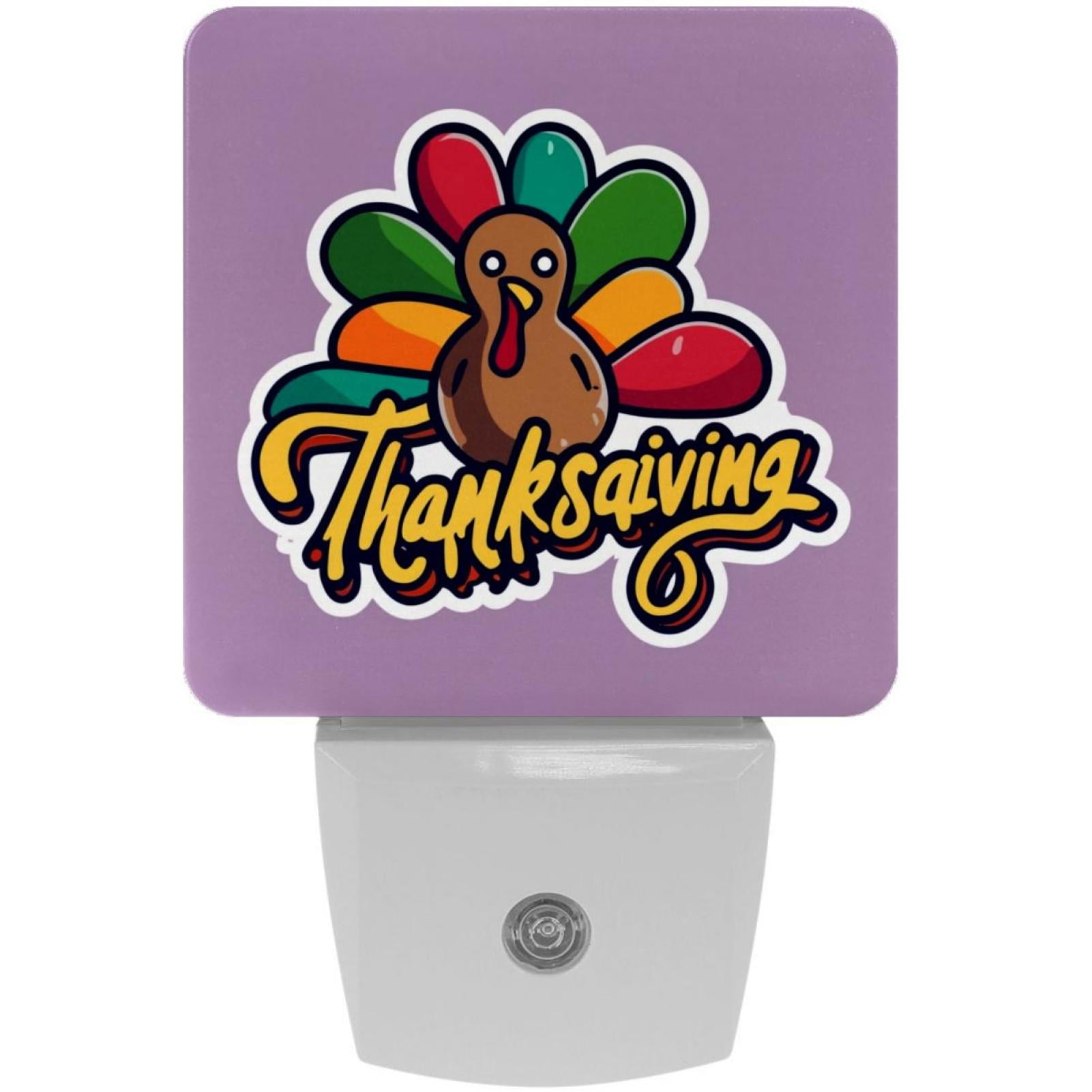 Thanksgiving LED Square Night Lights- Energy Efficient and Stylish ...
