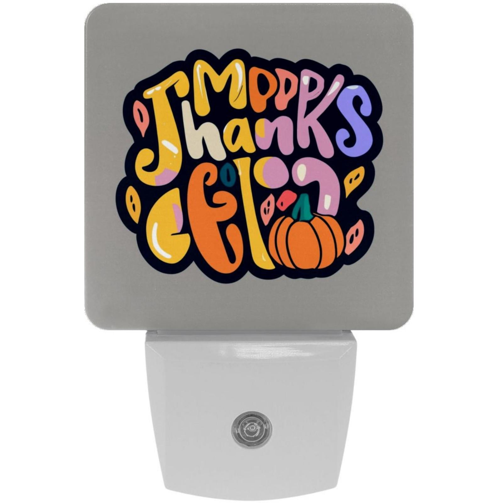 Thanksgiving LED Square Night Lights - Modern Design, Energy Efficient ...