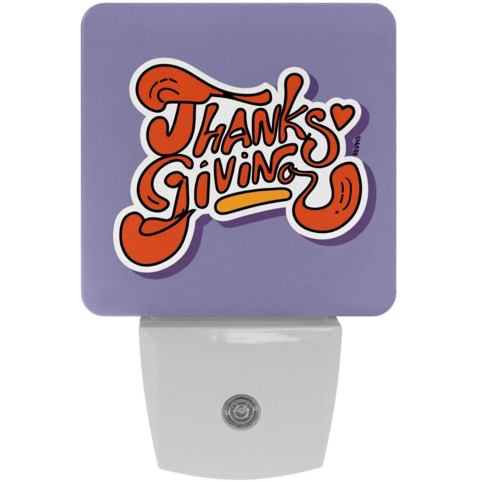 Thanksgiving LED Square Night Lights - Small and Bright Illumination ...