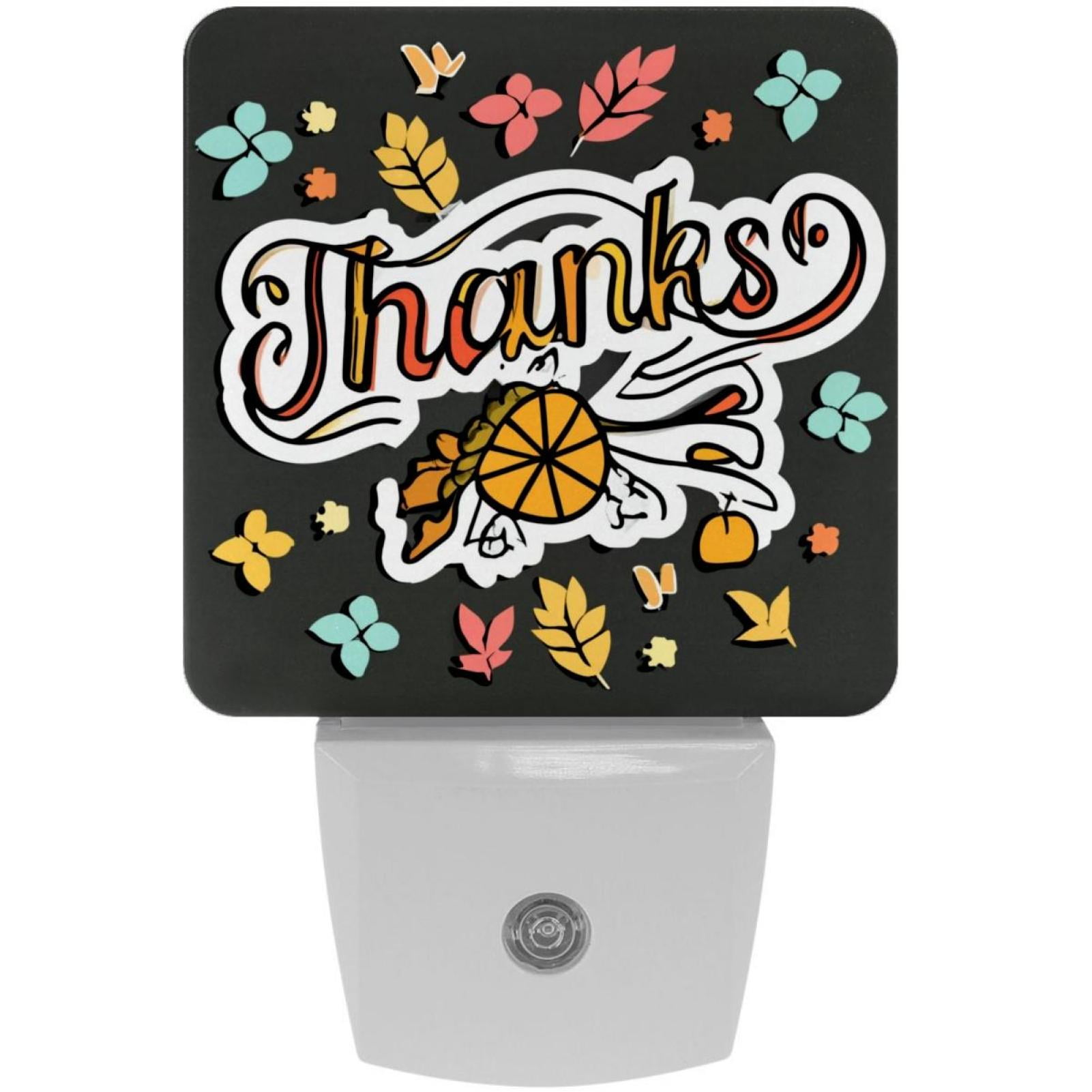 Thanksgiving LED Square Night Lights - Stylish and Energy-Efficient ...