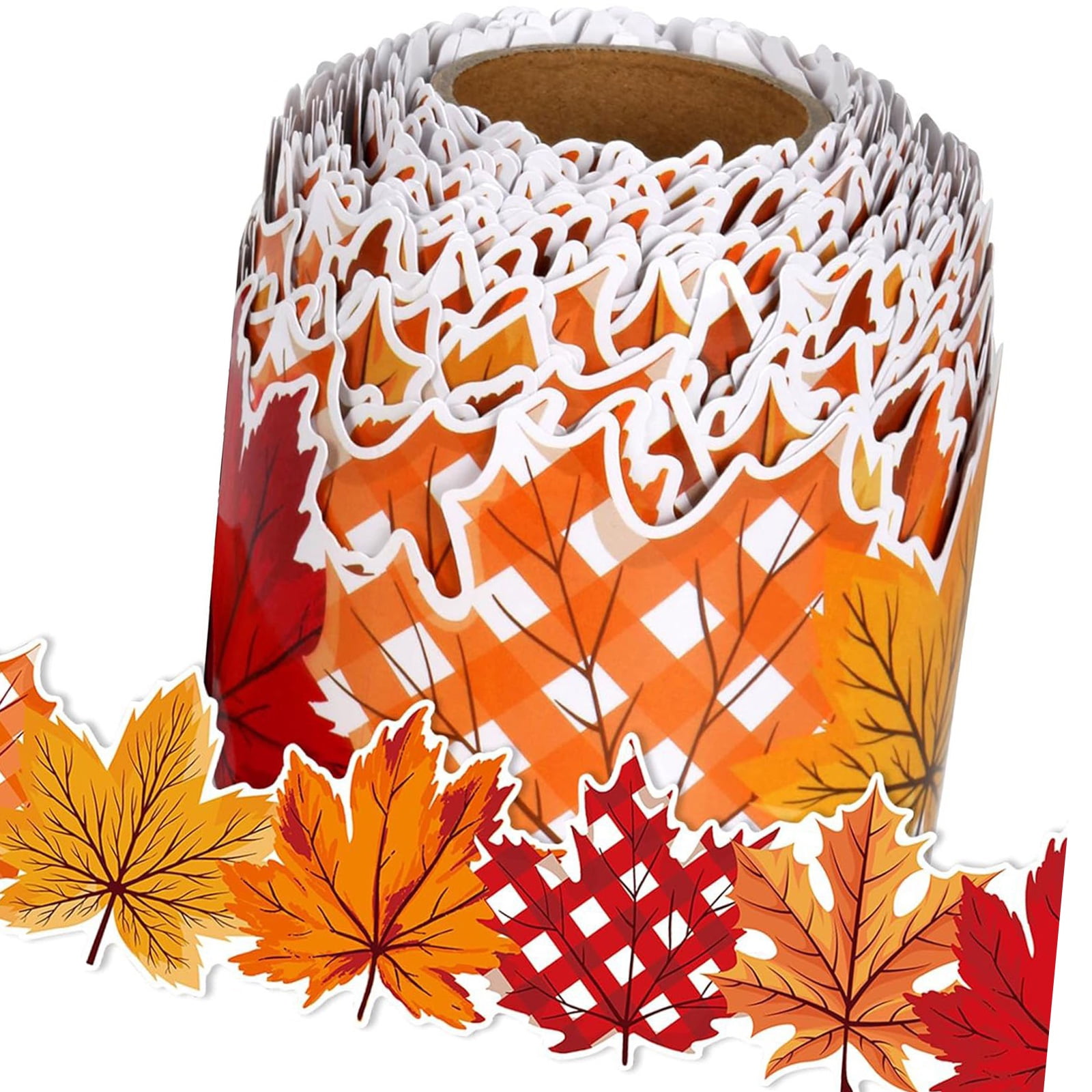 Thanksgiving Leaf Border Trim Wall Sticker 32.8ft Bulletin Board ...
