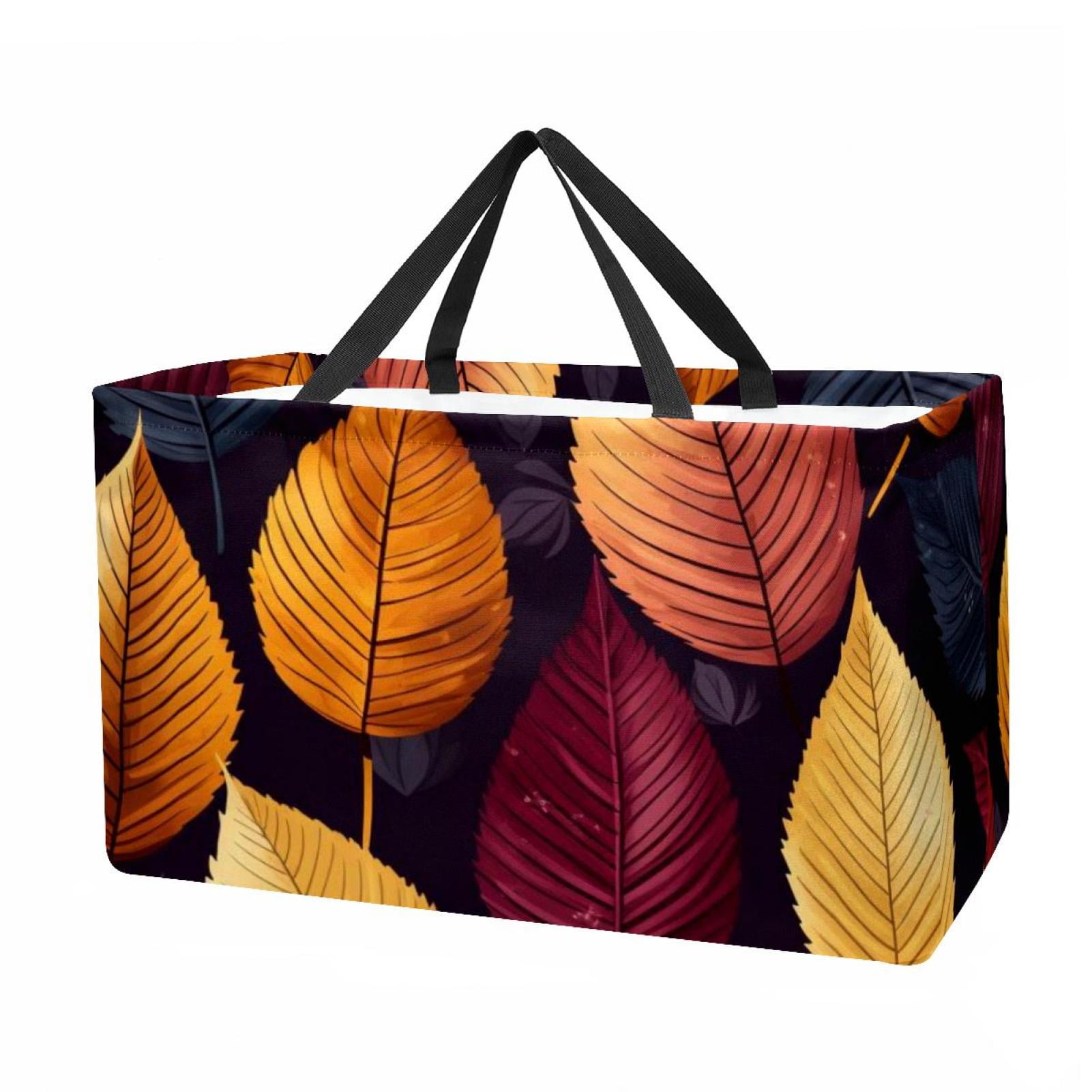 Thanksgiving Leaves Large Capacity Reusable Foldable Oxford Cloth ...