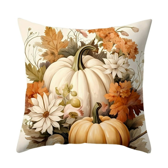 Thanksgiving Maple Leaf Pumpkin Covers Cozy Decorative Throw For Home ...