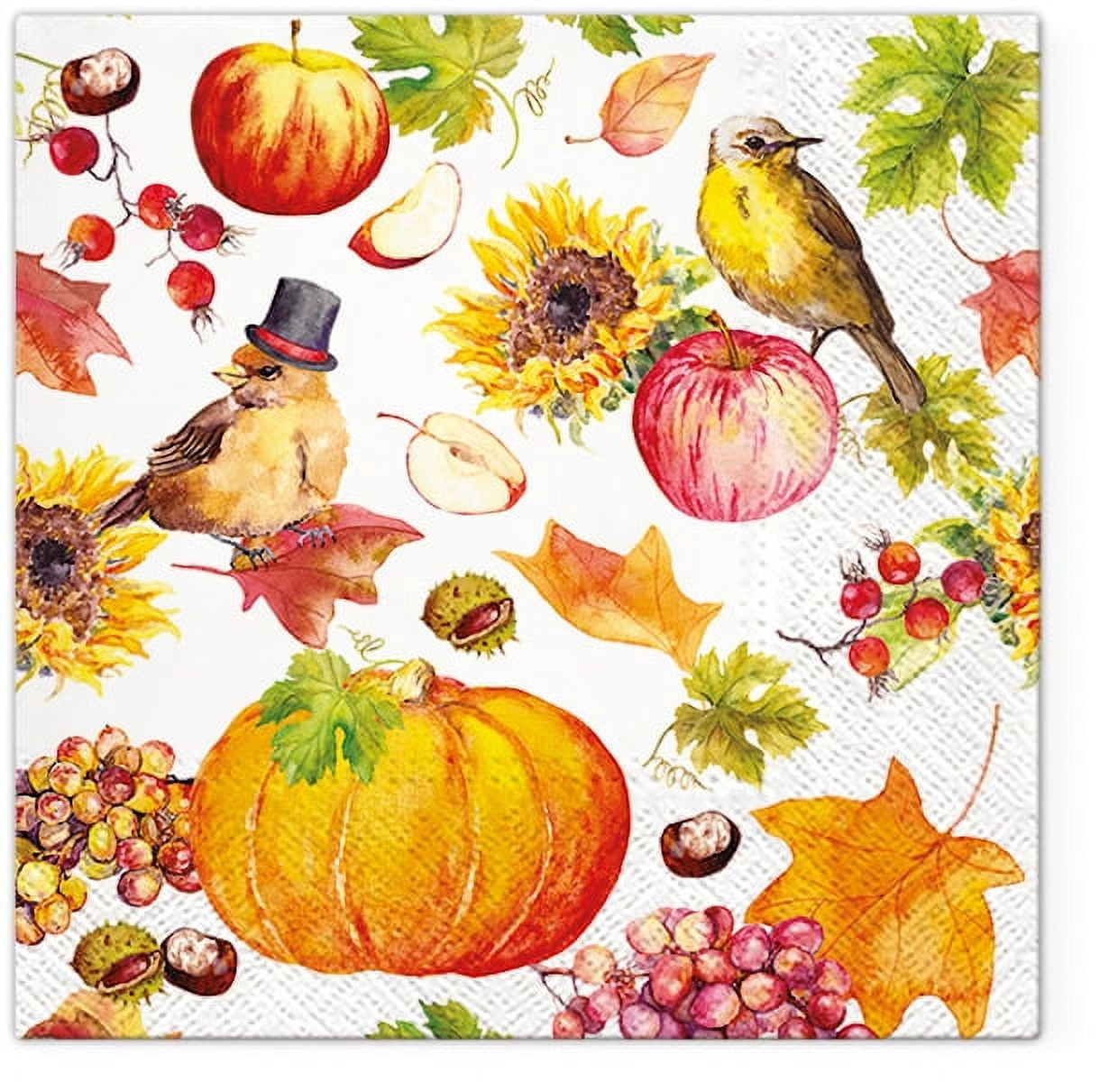 Thanksgiving Napkins PUMPKIN LAND 40pcs Autumn Lunch Napkins, Harvest ...