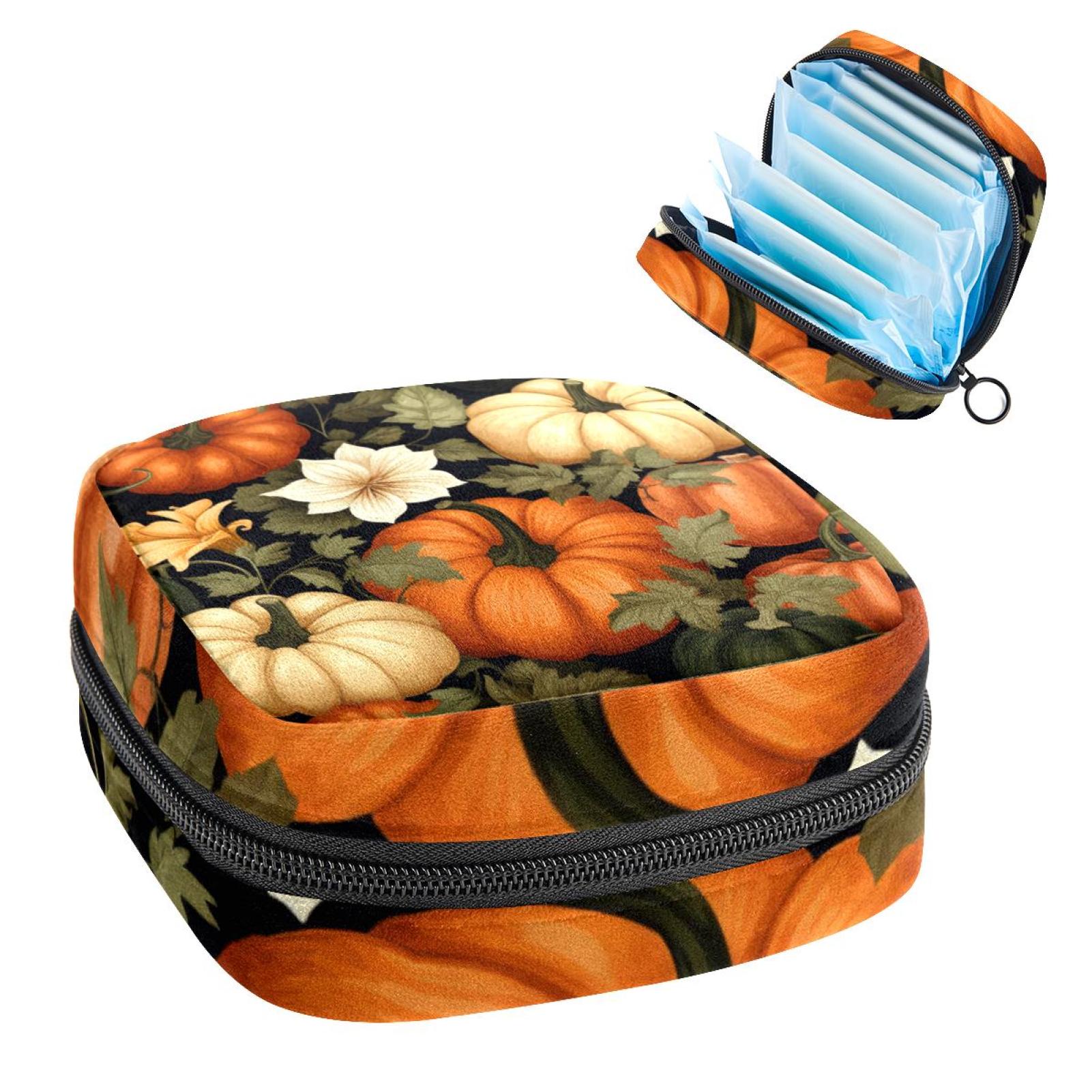 Thanksgiving Pad Bag Storage Organizer Pouch for Menstrual Hygiene ...