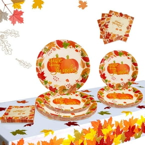 Fall Paper Plates Napkins