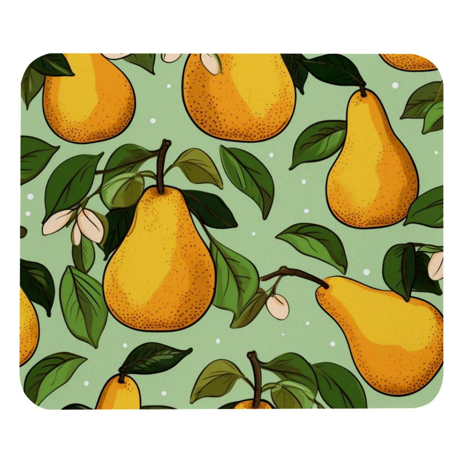 Thanksgiving Pear Mouse Pad, Personality Design Rubber Base for Office ...
