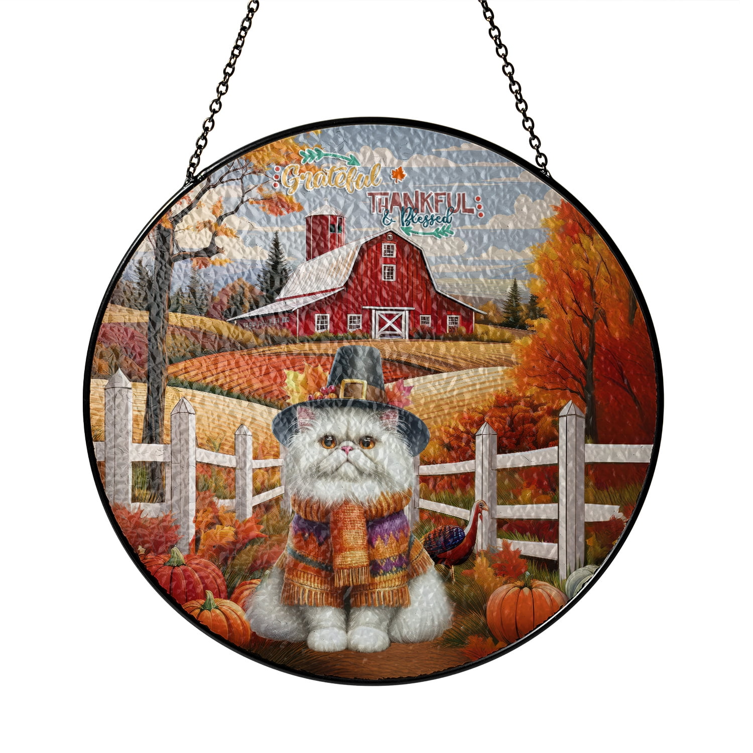 Thanksgiving Persian Pilgrim Grateful, Thankful, Blessed Fall Welcome ...