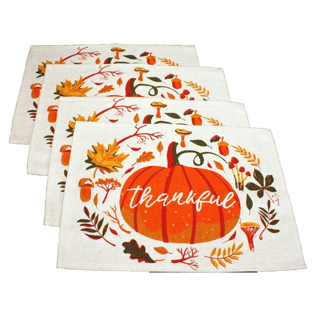 Thanksgiving Placemats - Thankful Pumpkin Placemats - Fall Placemats ...