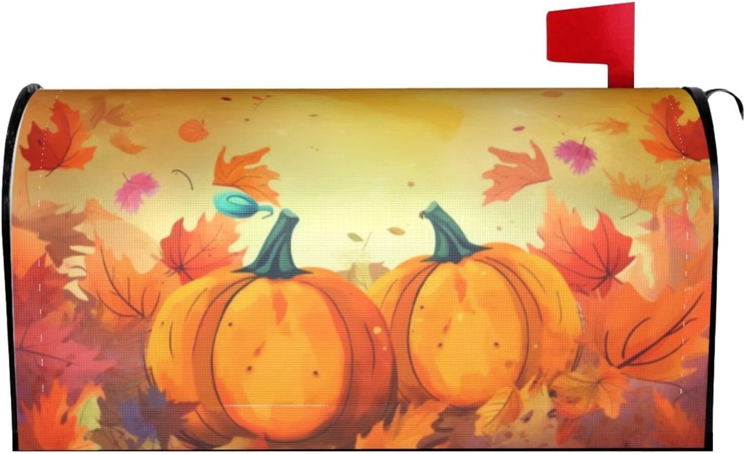 Thanksgiving Pumpkin Fruits Magnetic Mailbox Covers, Mail Wraps Garden ...
