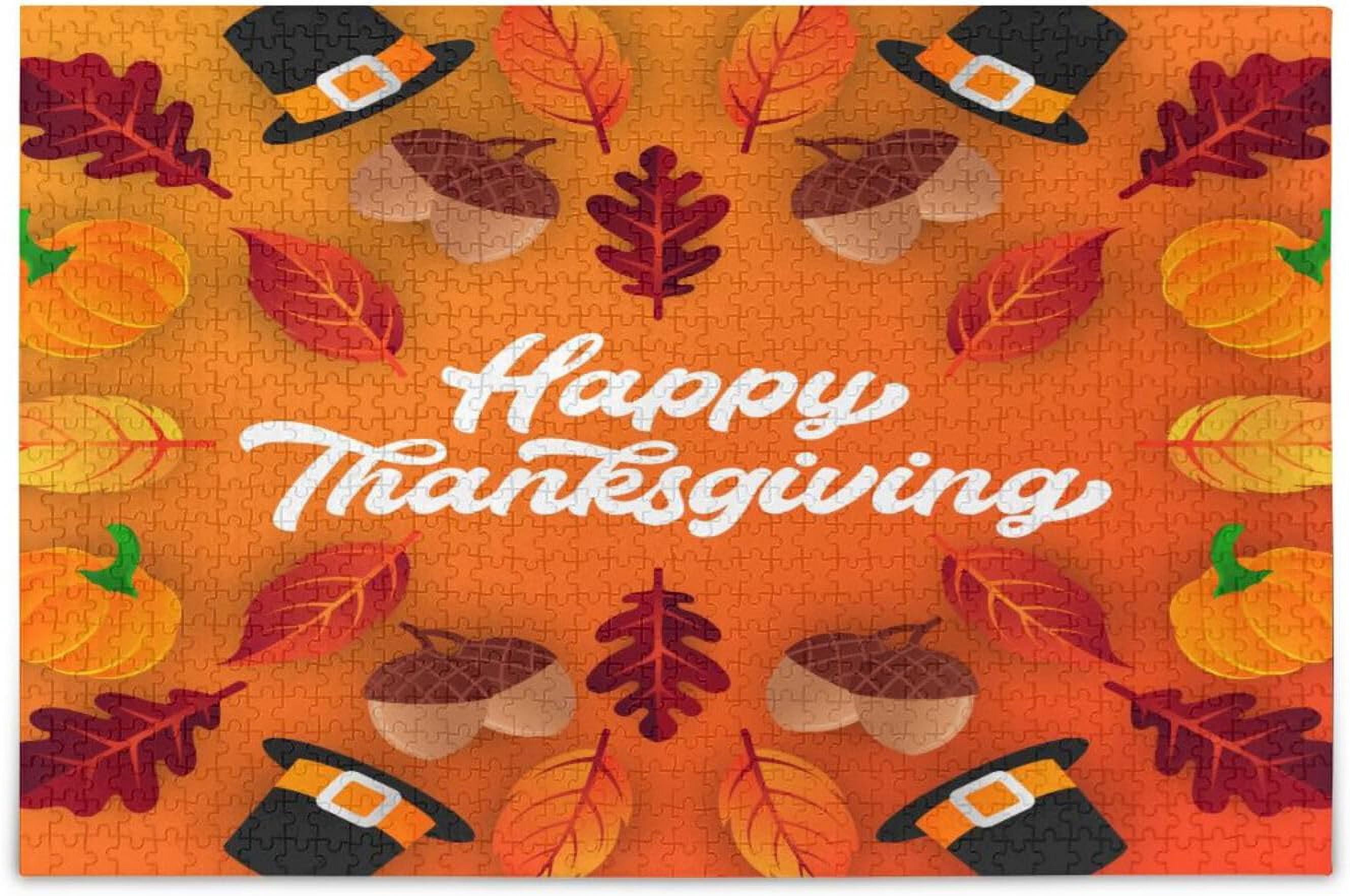 Thanksgiving Pumpkin Jigsaw Puzzle 1000 PiecesDie-Cut Puzzle Pieces Are ...