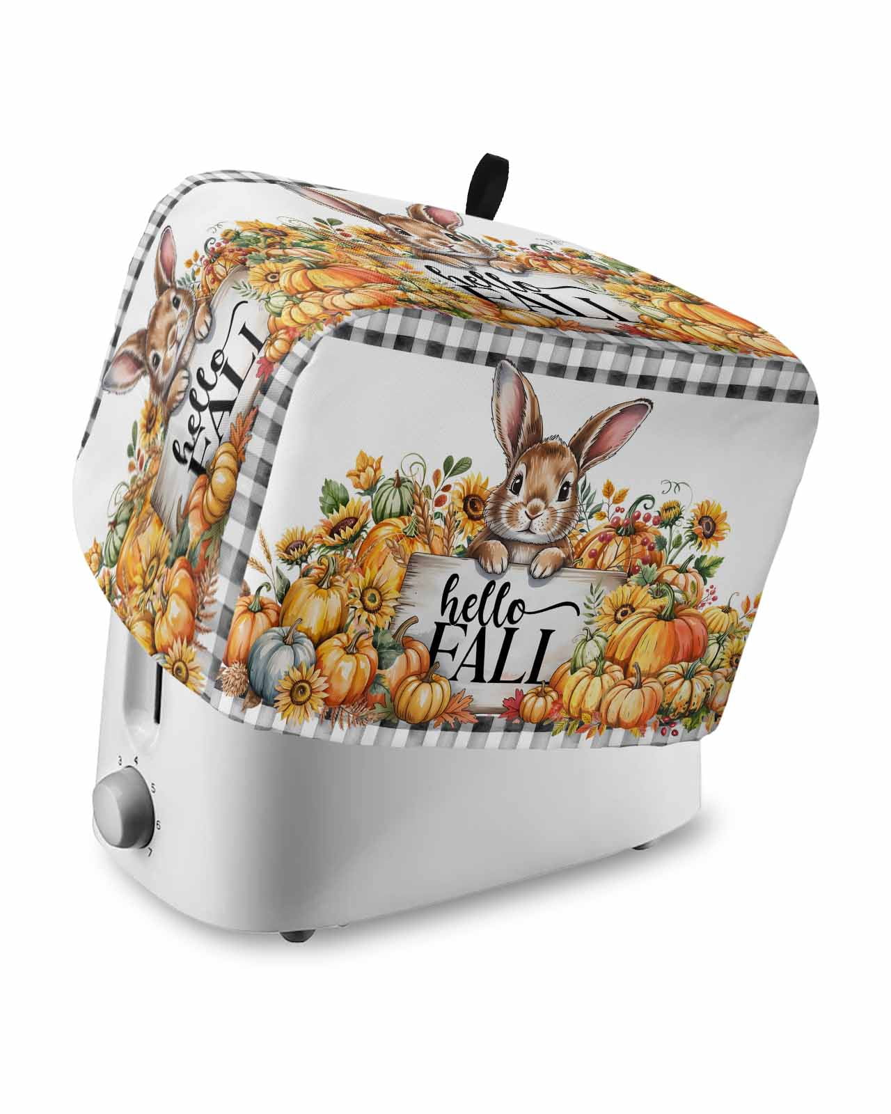 Thanksgiving Rabbit Toaster Cover 4 Slice, Large Kitchen Appliance ...