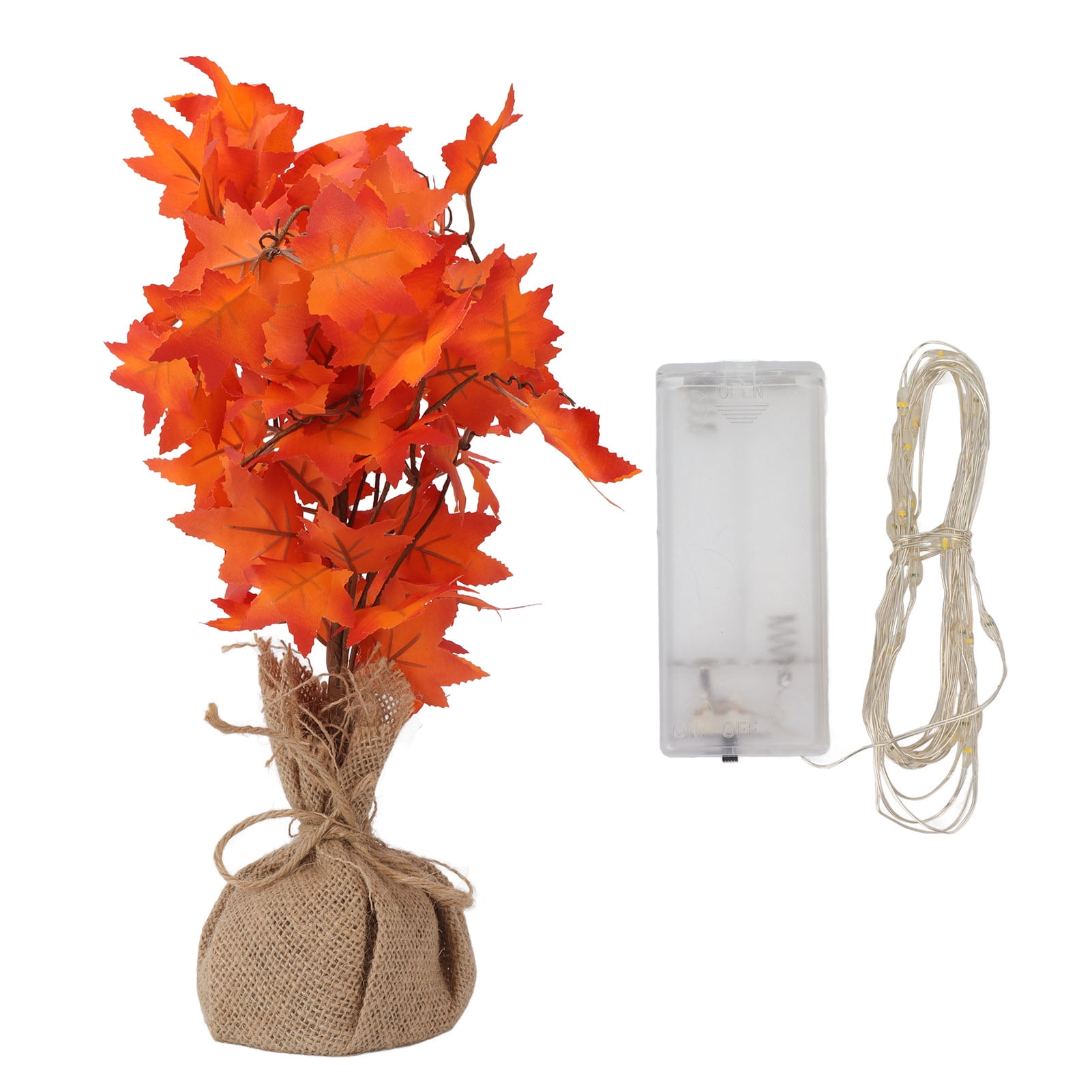 Thanksgiving Red Maple Leaf Tree Lamp Beautiful Ornament Leaves LED ...