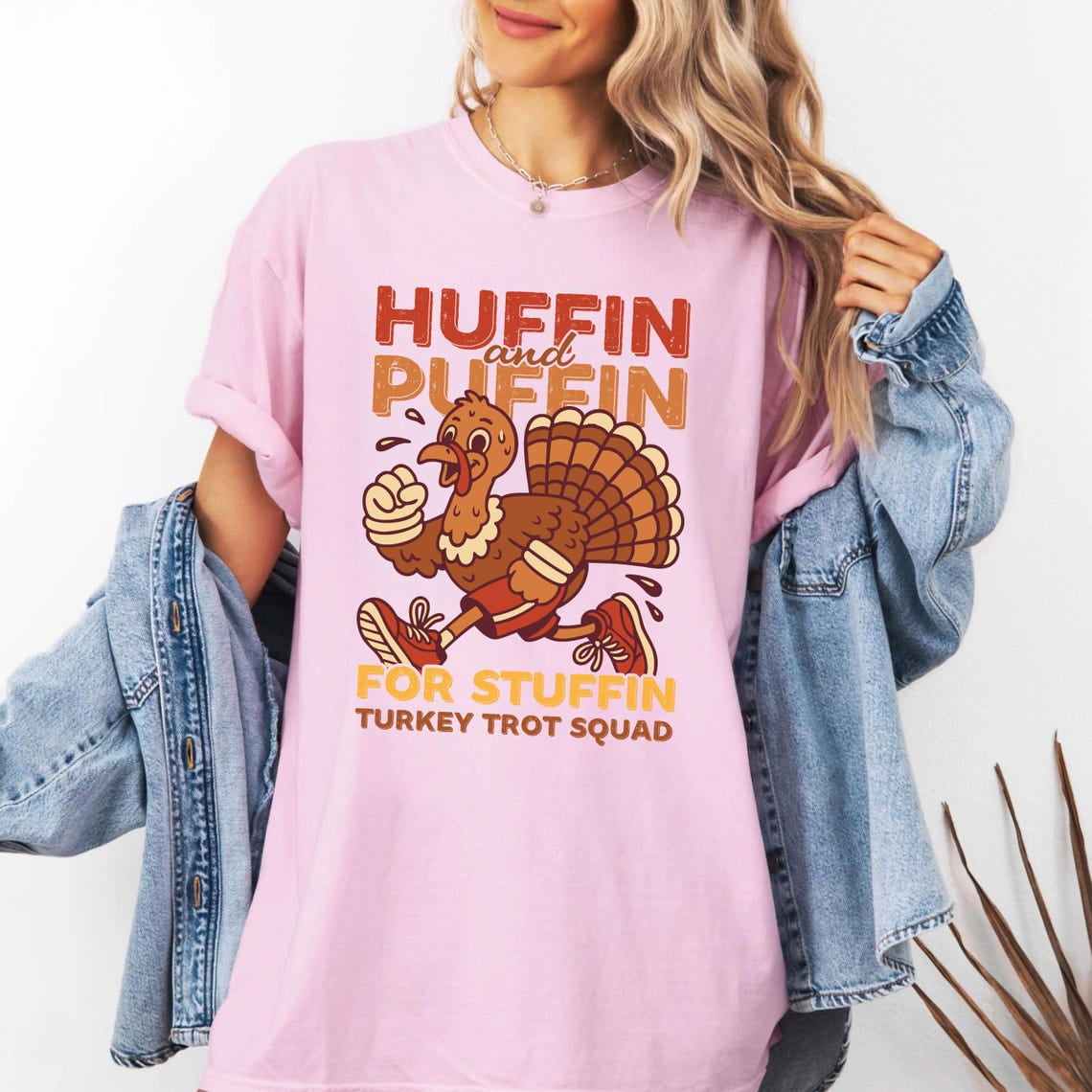 Thanksgiving Running Tee, Family Friendsgiving Matching, Fall Turkey ...