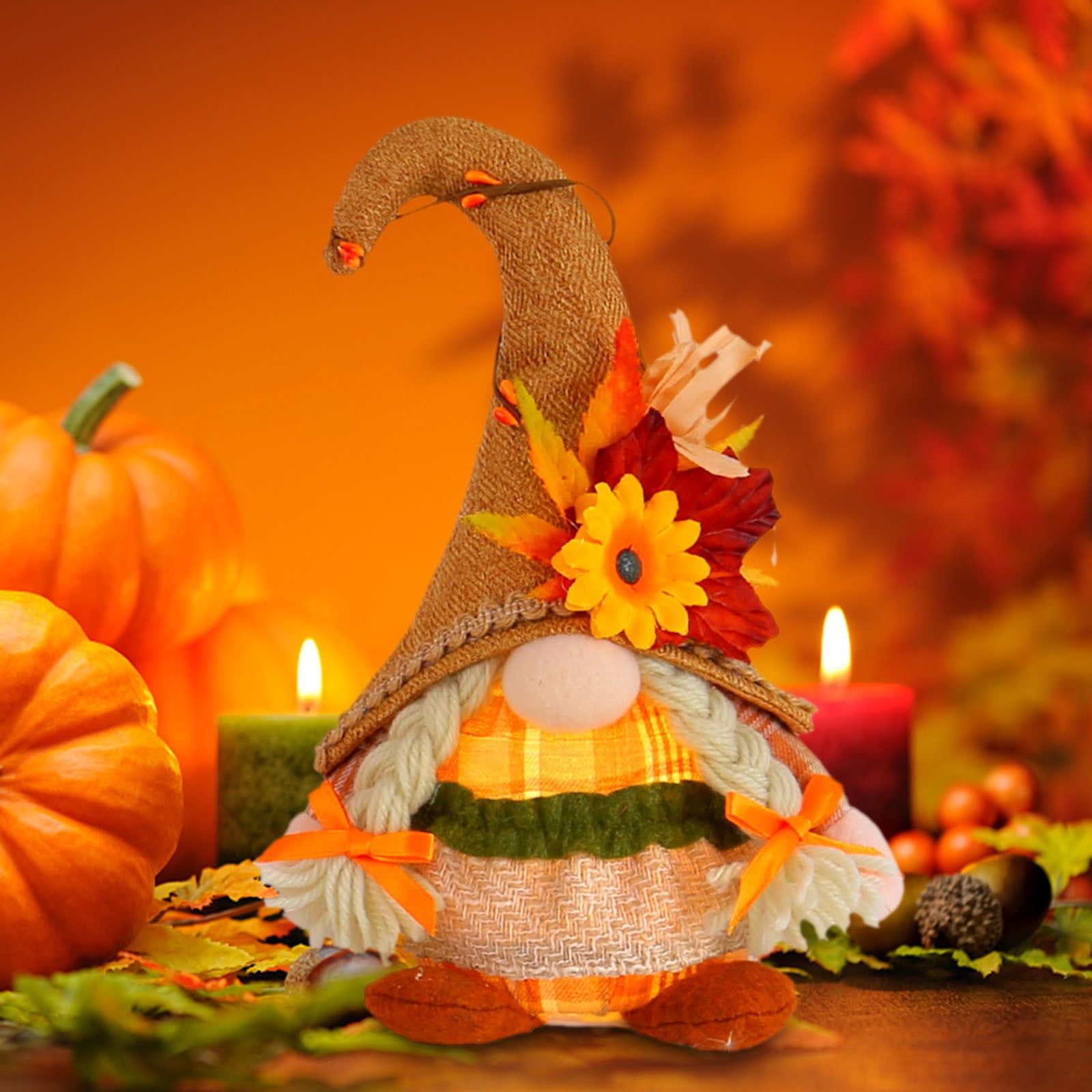 Thanksgiving Scarecrow Doll Series 14 Decorations Season Maple Leaf ...