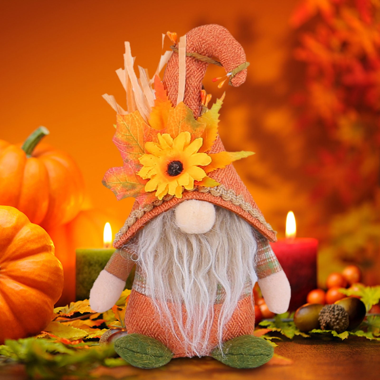 Thanksgiving Scarecrow Doll Series 14 Decorations Season Maple Leaf ...