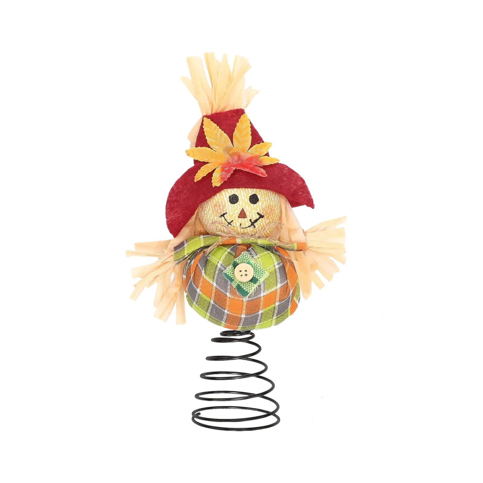 Thanksgiving Scarecrow Mini Tree Topper 8" Harvest Fall Autumn Treetop ...
