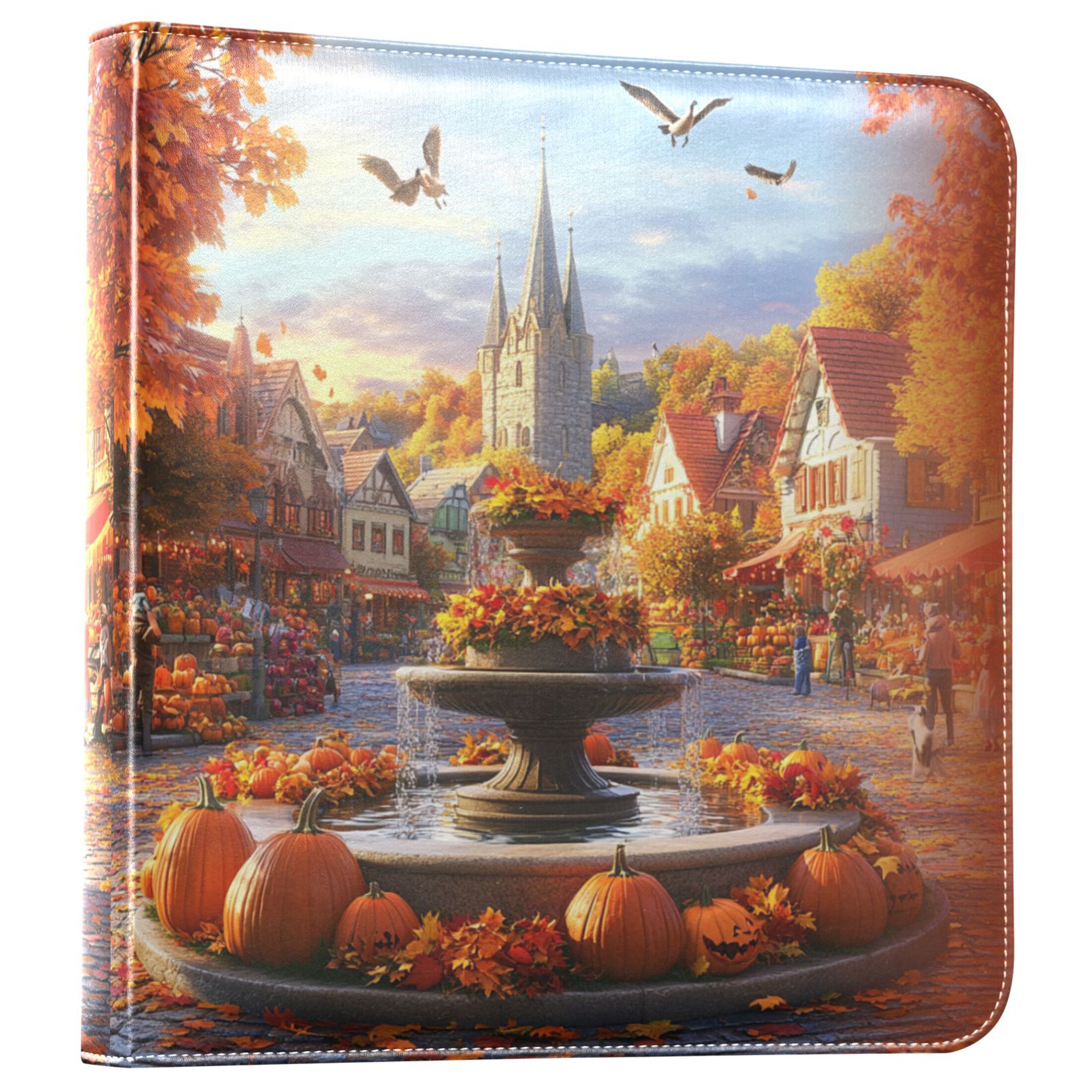 Thanksgiving Square Fountain Large Photo Album Self Adhesive 20 Blank ...