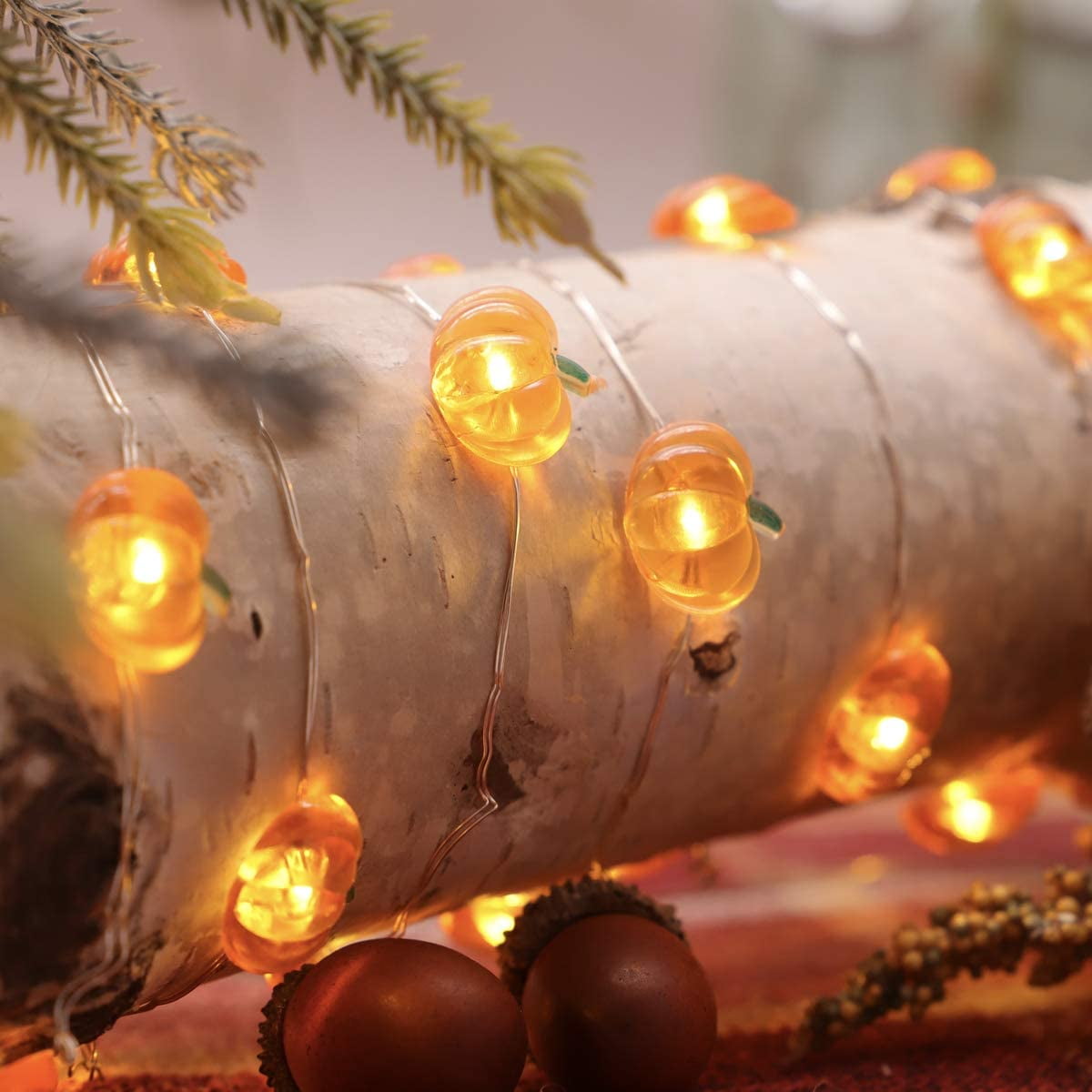 Thanksgiving String Lights, Fall Decoration Lights 10FT 30 LED Battery ...