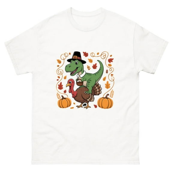 Thanksgiving T-Rex Funny Turkey Dinosaur Humor Unisex T-Shirt - Walmart.com