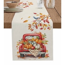 Celebrate Fall Table Runner Cutout Pumpkins Leaf Acorn 13 x 36 in Multi ...
