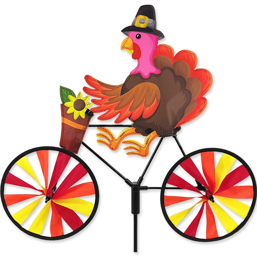 Thanksgiving Turkey Bike Wind Spinner 20" - Walmart.com