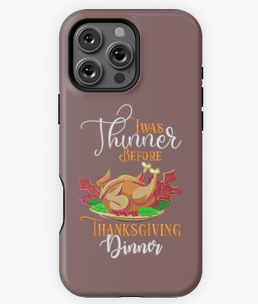 Thanksgiving Turkey Dinner Art Phone Case for iPhone 16 15 14 13 12 11 ...