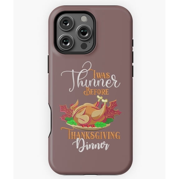 Thanksgiving Turkey Dinner Art Phone Case for iPhone 16 15 14 13 12 11 ...