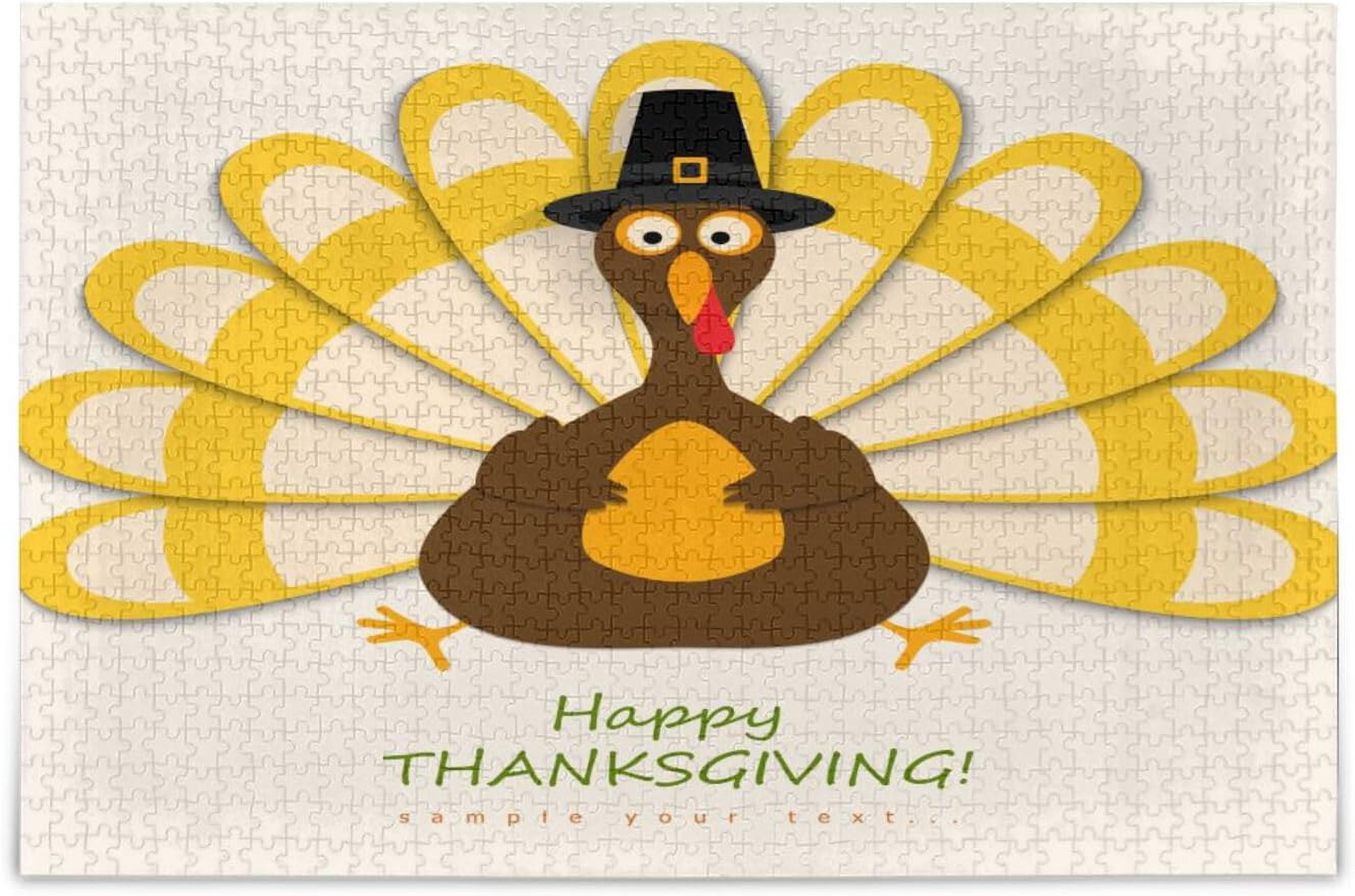 Thanksgiving Turkey Jigsaw Puzzle 1000 PiecesDie-Cut Puzzle Pieces Are ...