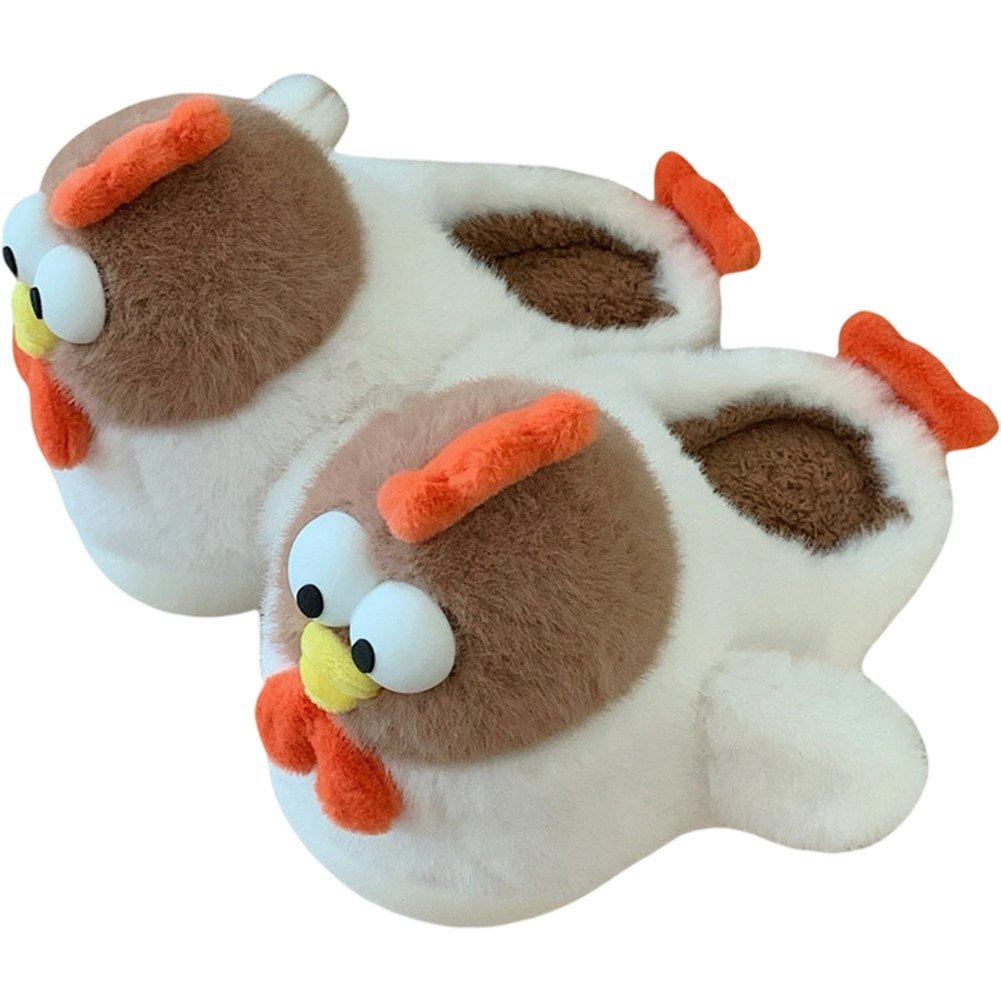 Thanksgiving Turkey Slippers Cute Novelty Shoes Fuzzy Plush Comfy Shoes ...