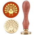 Thanksgiving Turkey Wax Seal Stamp 25mm Turkey Wings Removable Sealing ...