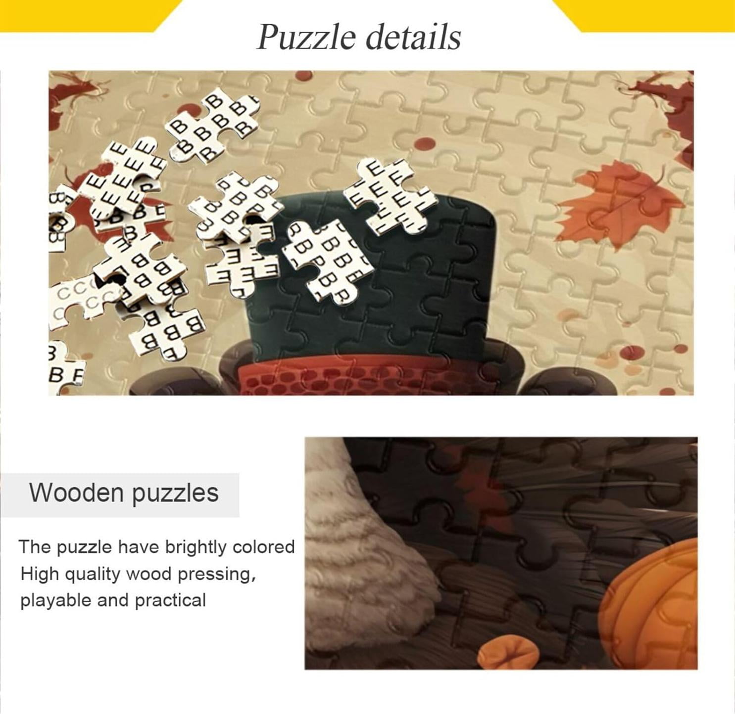 Thanksgiving Turkey Wooden Jigsaw Puzzles, Intellectual Entertainment ...