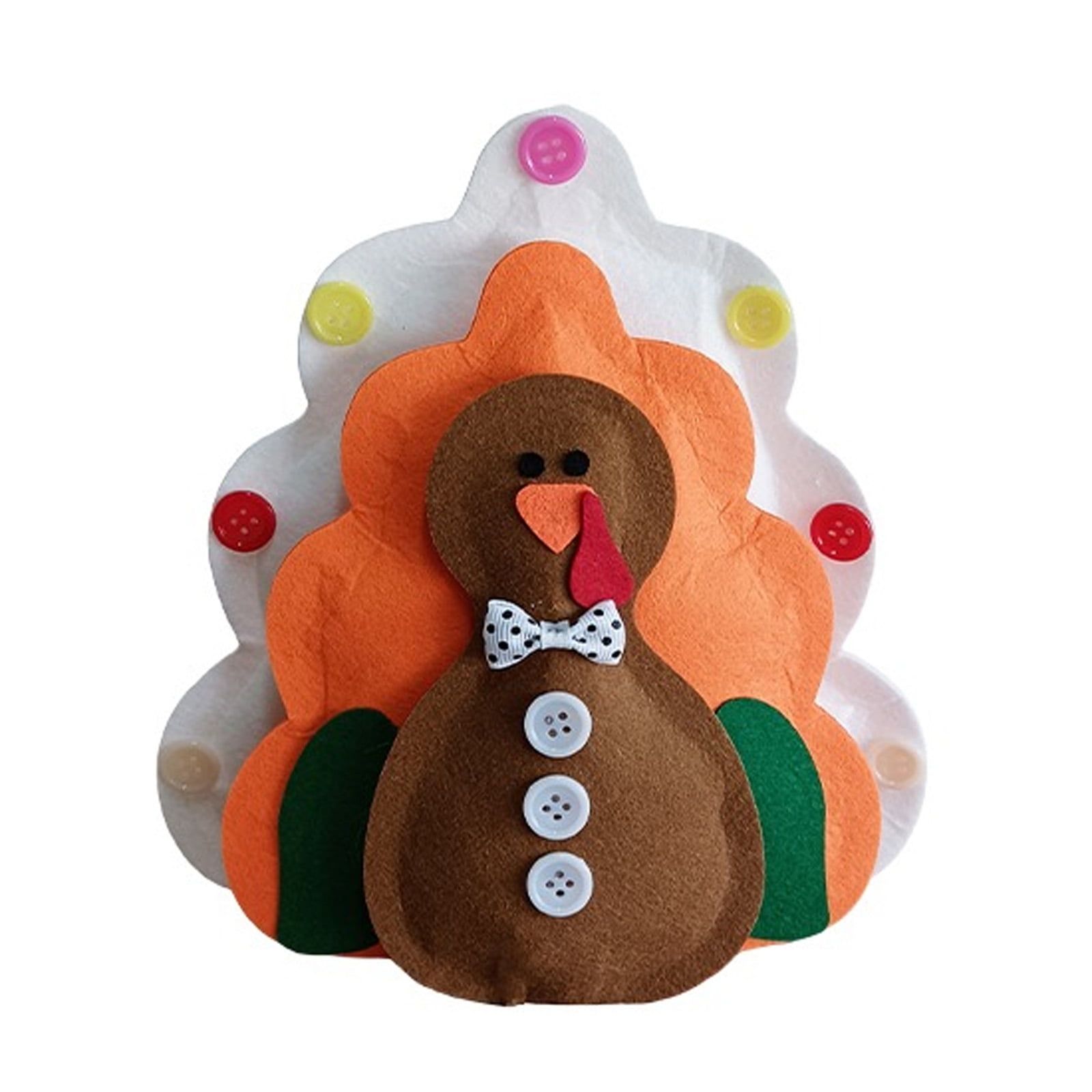 Thanksgiving Turkeys Felt Stickers Table Decorations, Standing Turkey ...