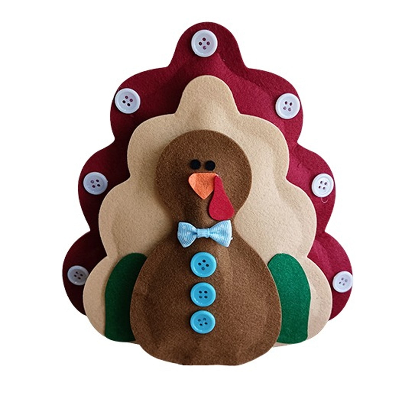 Thanksgiving Turkeys Felt Stickers Table Decorations, Standing Turkey ...