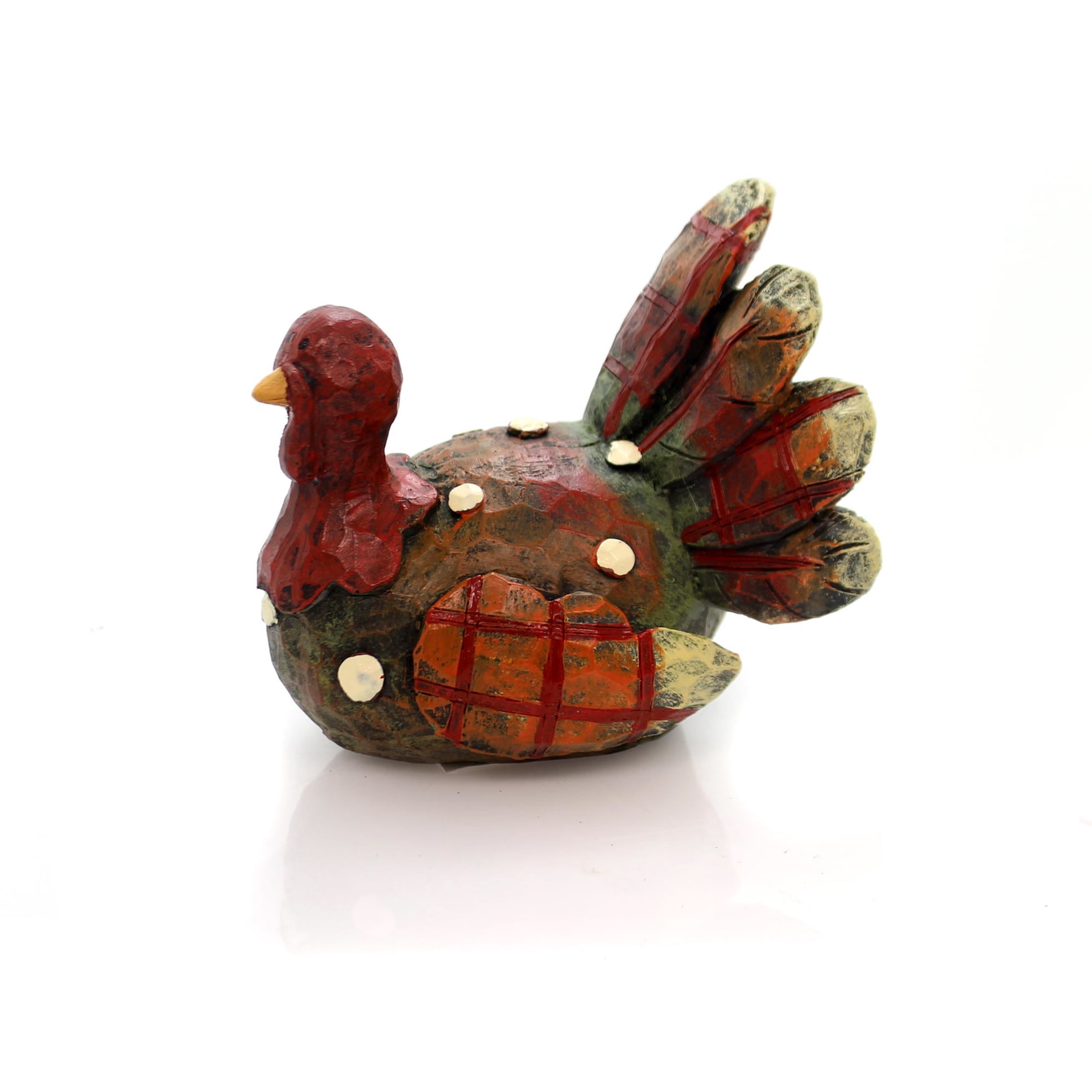 Thanksgiving WHIMSICAL TURKEY Polyresin Gobble Dotted Pattern 9716804 ...