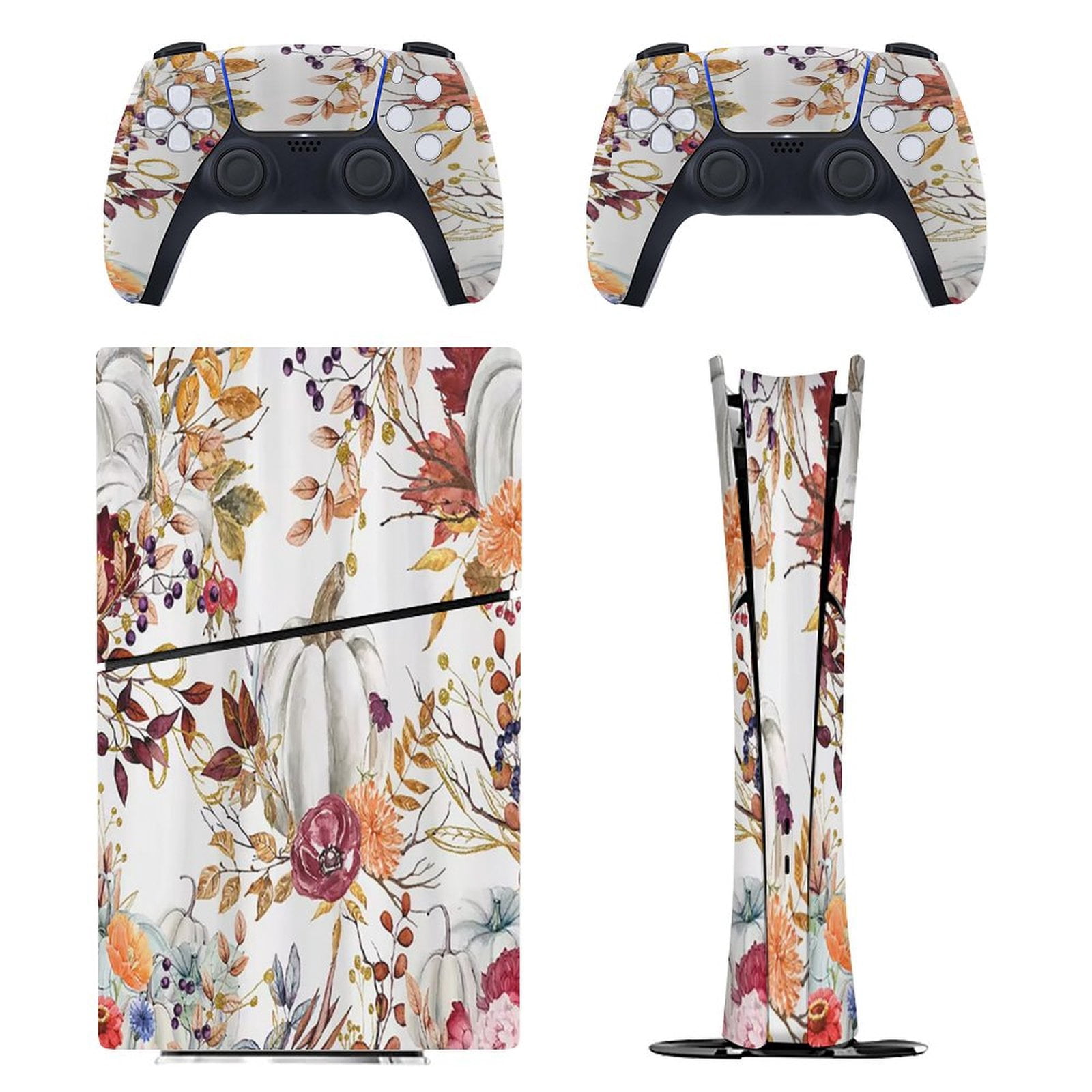 Thanksgiving Watercolor Pumpkins PS5/PS5 Pro/PS5 Slim Digital Disc Skin ...