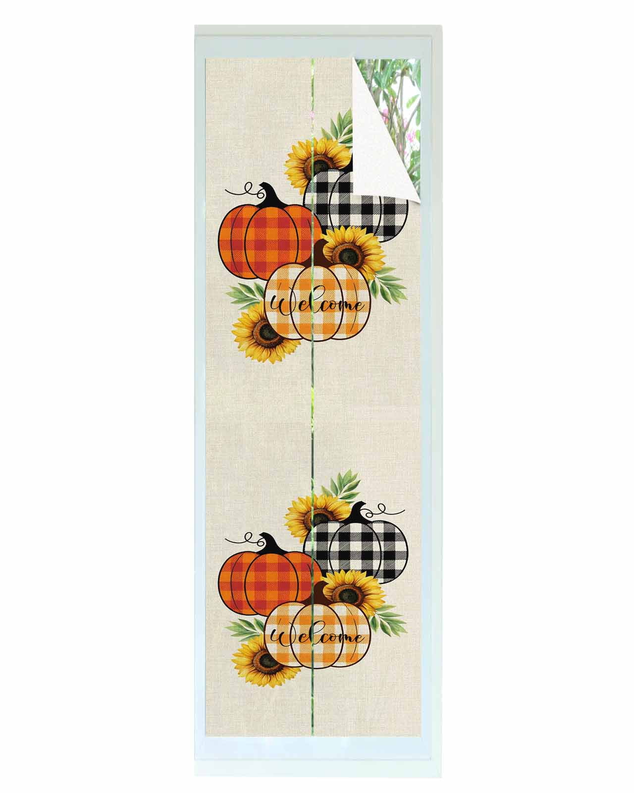 Thanksgiving Window Privacy Film Stained Glass Window Film Decorative ...